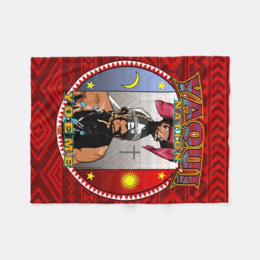 Yaqui Yoeme Deer Dancer Fleece Blanket | Zazzle