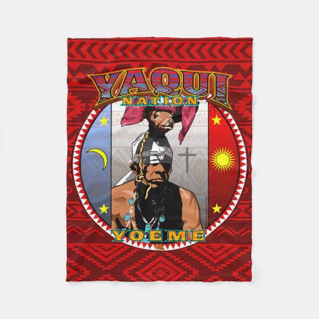 Yaqui Yoeme Deer Dancer Fleece Blanket | Zazzle