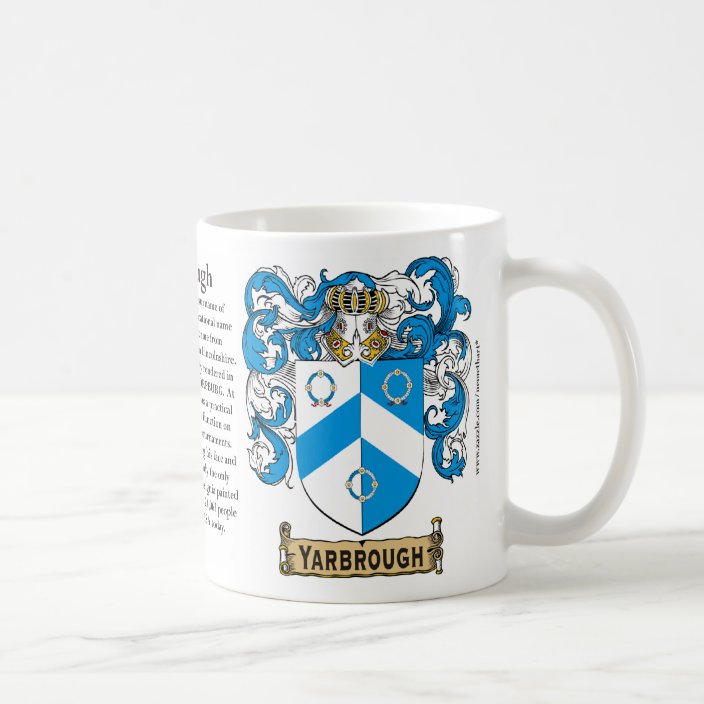 Yarbrough, the Origin, the Meaning and the Crest M Coffee Mug | Zazzle.com