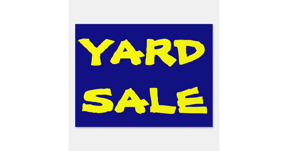 Yard sale sign | Zazzle
