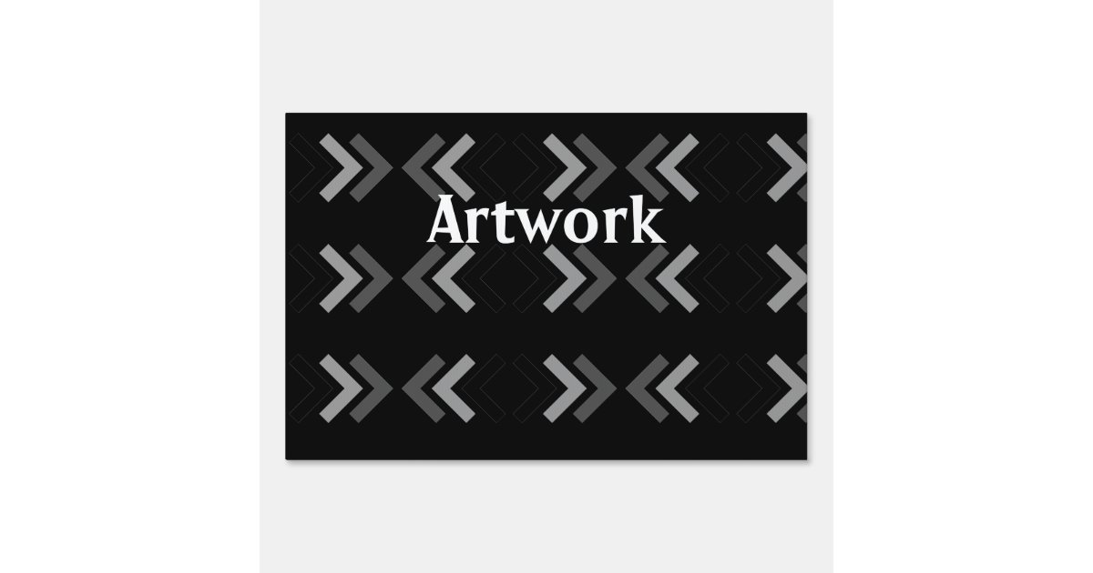 Yard Sign Artwork text Shape Rectangle Signs Flags | Zazzle