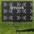 Yard Sign Artwork text Shape Rectangle Signs Flags | Zazzle