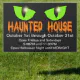 Yard Sign - "Haunted House" - Orange Lettering | Zazzle