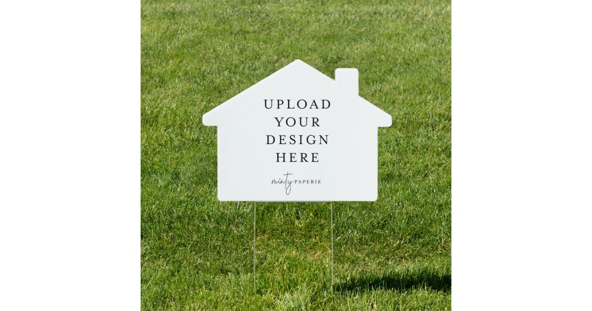 Yard Sign House Shape | Zazzle