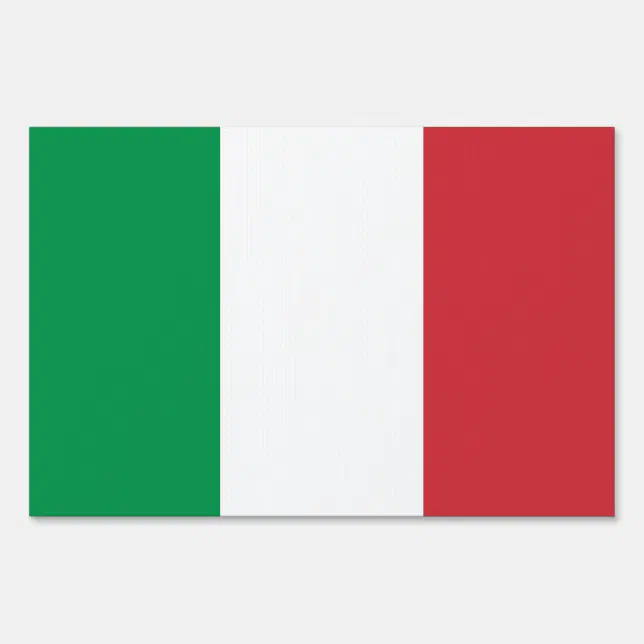 Yard Sign with flag of Italy | Zazzle