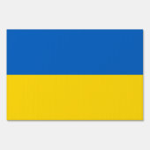 Yard Sign with flag of Ukraine | Zazzle