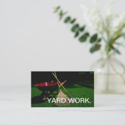 YARD WORK BUSINESS CARD | Zazzle