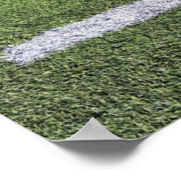 Yardlines on Football Field Poster | Zazzle