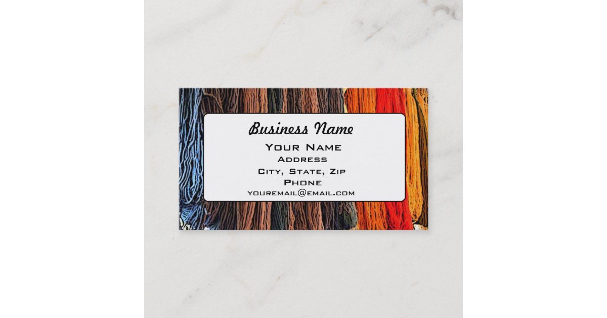 Yarn Business Card | Zazzle