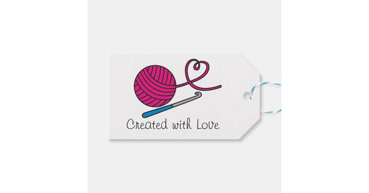 Yarn Love Gift Tag | Zazzle