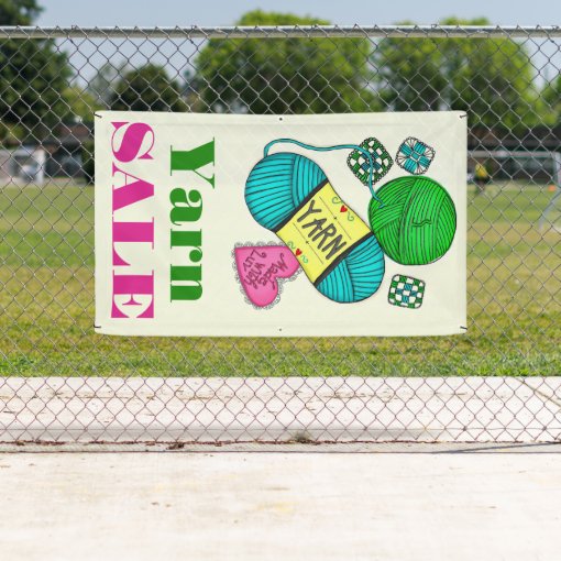 Yarn Sale Banner | Zazzle