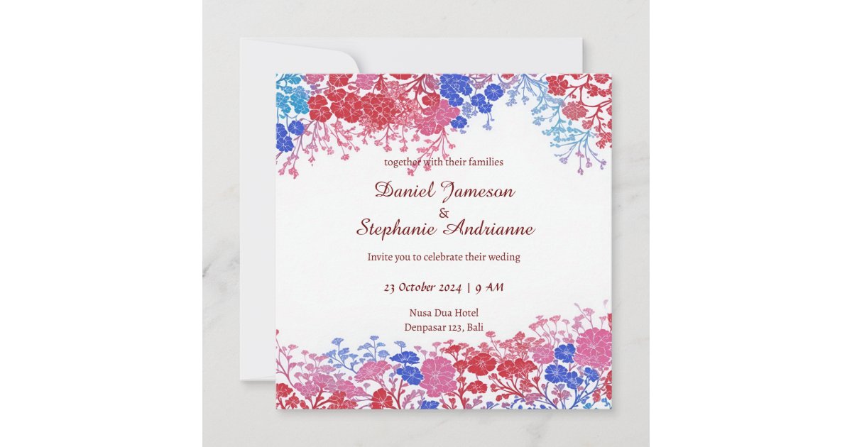 Yarrow Healing Protection Everlasting Love Wedding Invitation | Zazzle