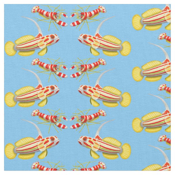 Shrimp Fabric | Zazzle