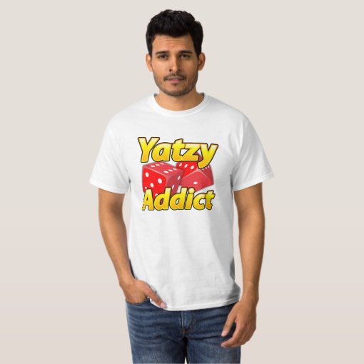 Yatzy Addict Pro Fun wear! T-Shirt | Zazzle