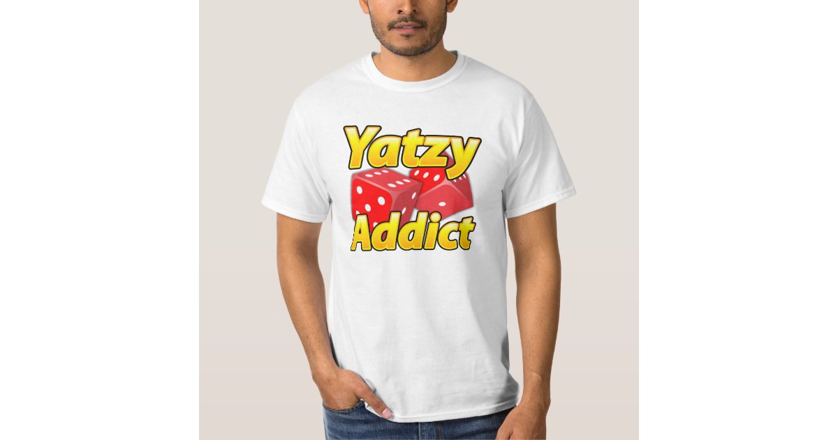 Yatzy Addict Pro Fun wear! T-Shirt | Zazzle