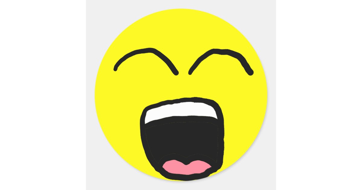 Yawning Sticker | Zazzle