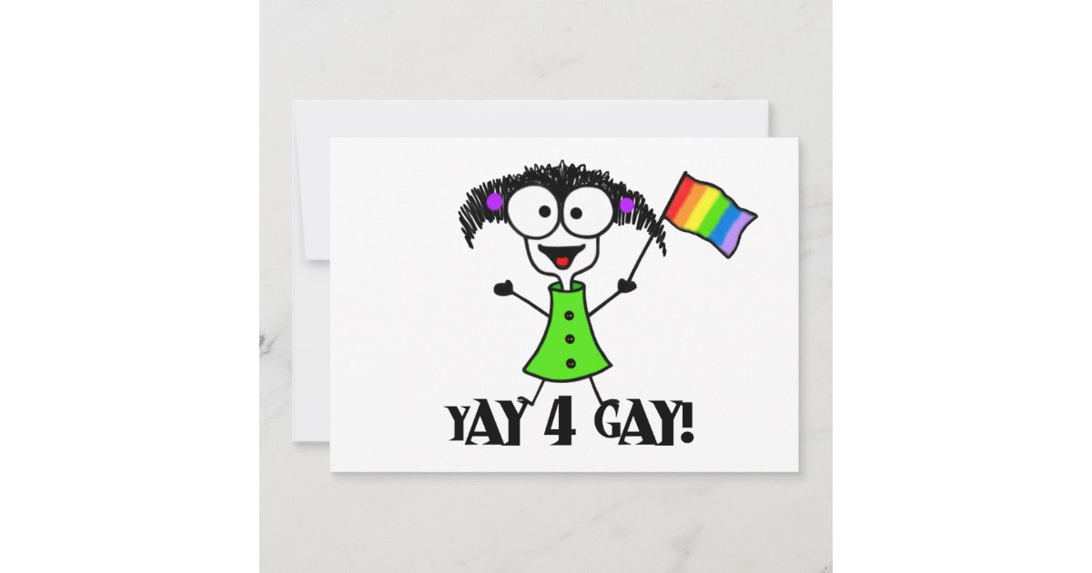 Yay 4 Gay Pride Invitations | Zazzle