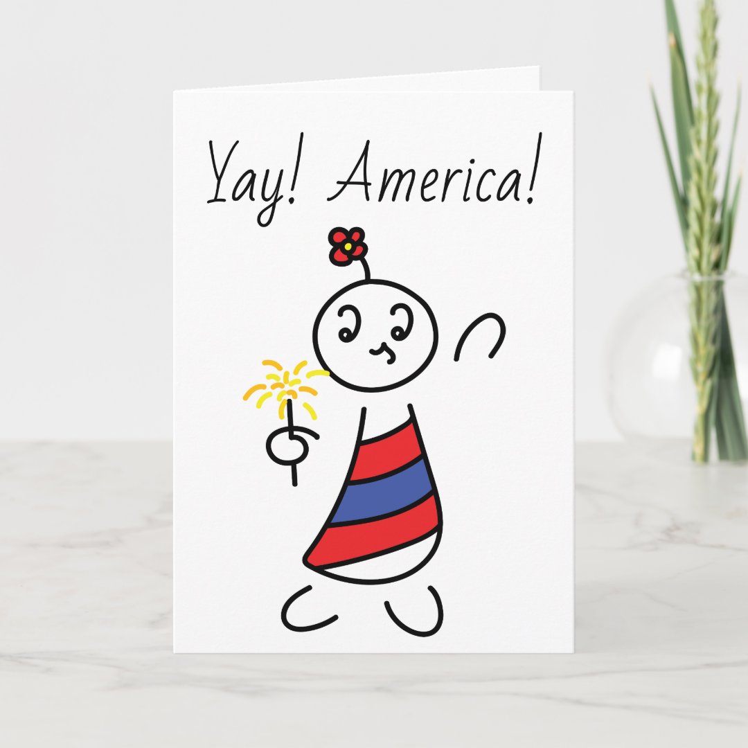 Yay! America! Card | Zazzle