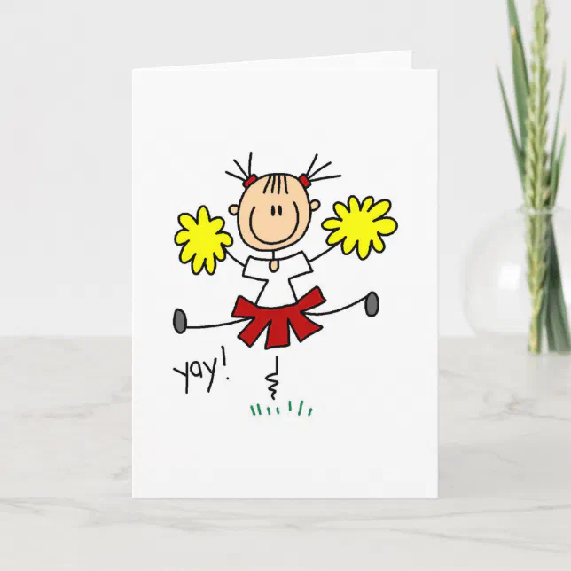 Yay Cheerleader Card | Zazzle