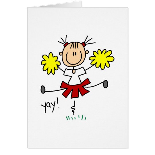 Yay Cheerleader Card | Zazzle.com