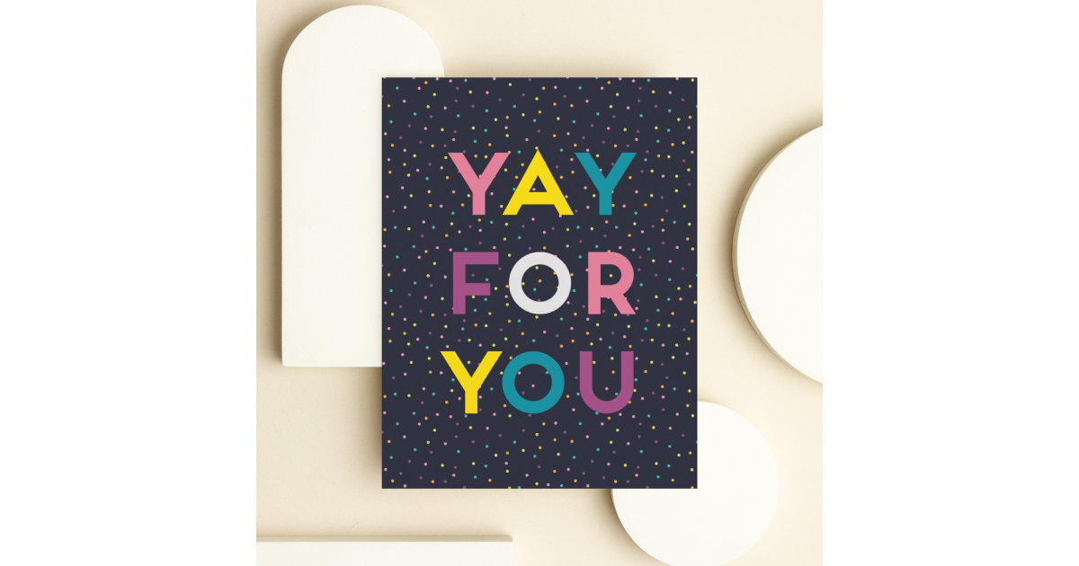 Yay For You Thank You Card | Zazzle
