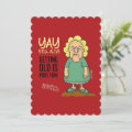 Yay, still alive - grumpy old woman birthday card | Zazzle