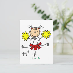 Yay Team Cheering Tshirts and Gifts Postcard | Zazzle