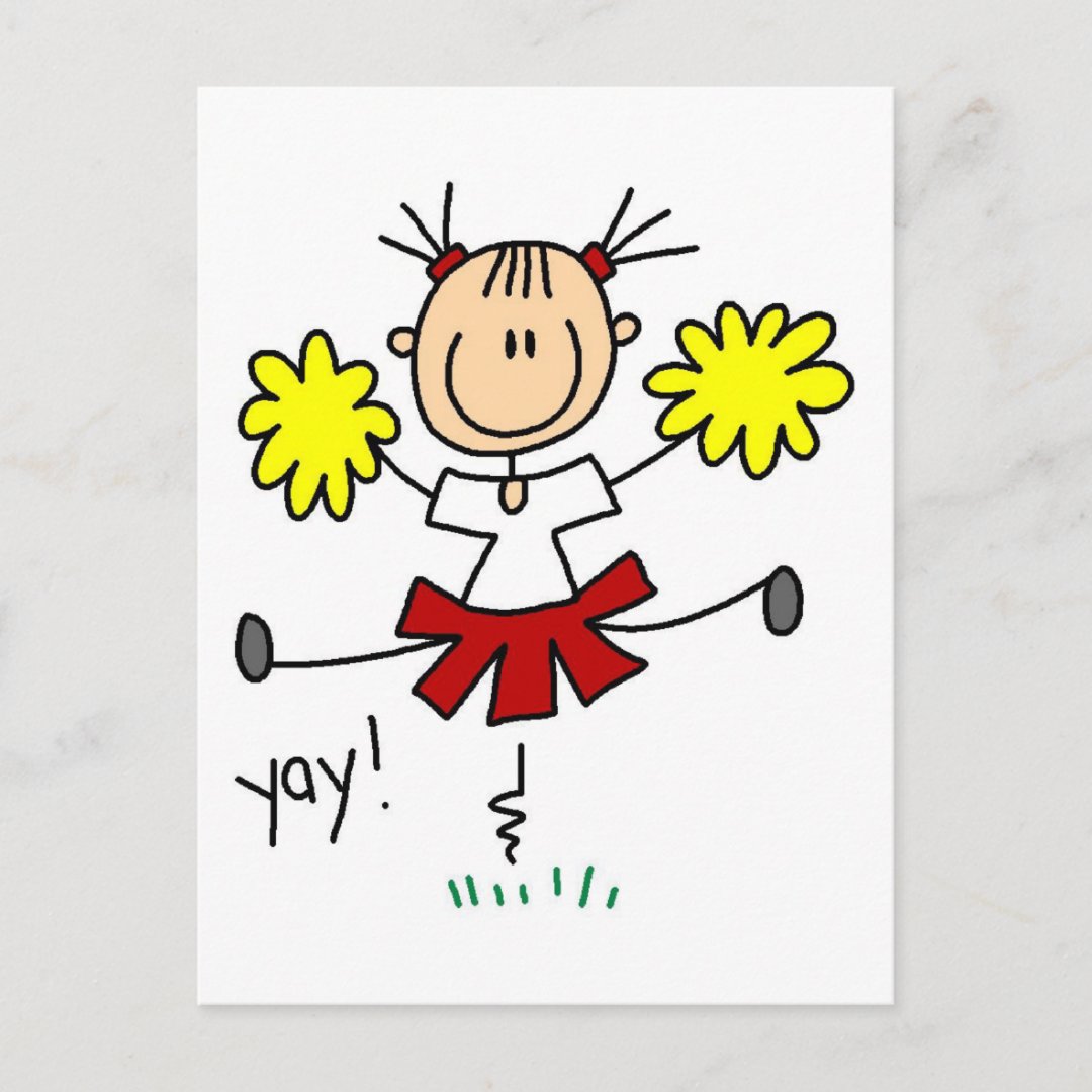 Yay Team Cheering Tshirts and Gifts Postcard | Zazzle