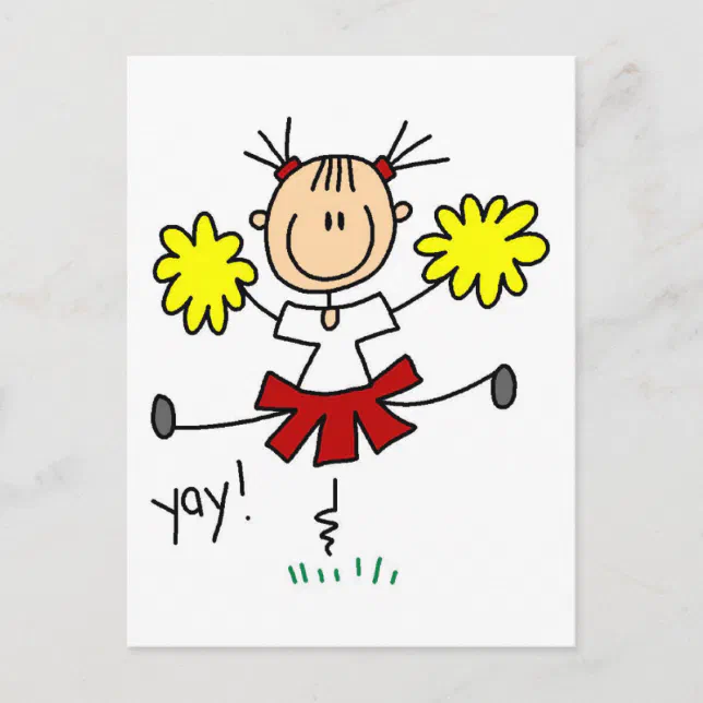 Yay Team Cheering Tshirts and Gifts Postcard | Zazzle