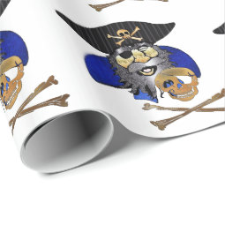 Ye Old Captain Pirate Wrapping Paper | Zazzle