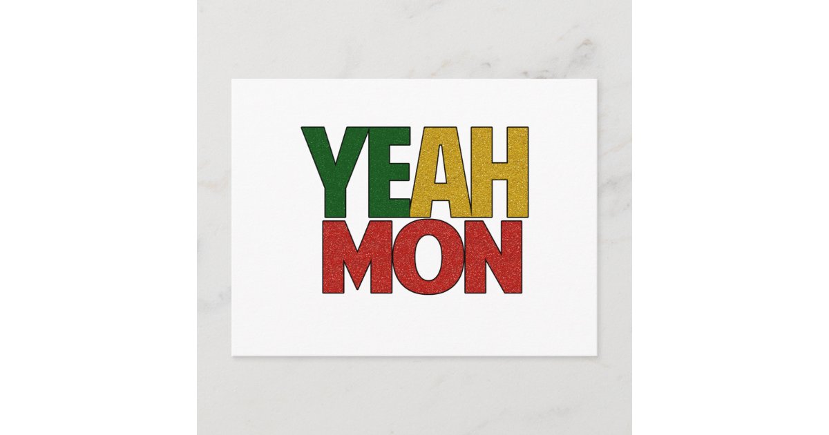 Yeah Mon Jamaican Vacation Postcard | Zazzle