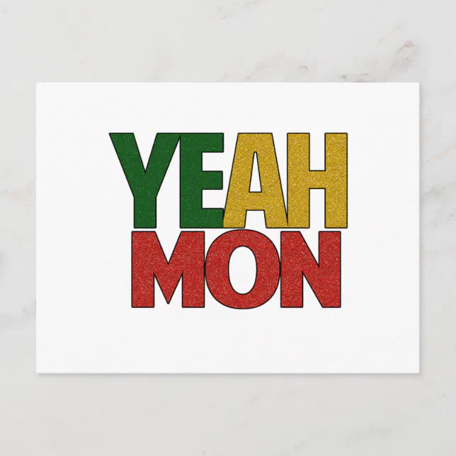 Yeah Mon Jamaican Vacation Postcard | Zazzle
