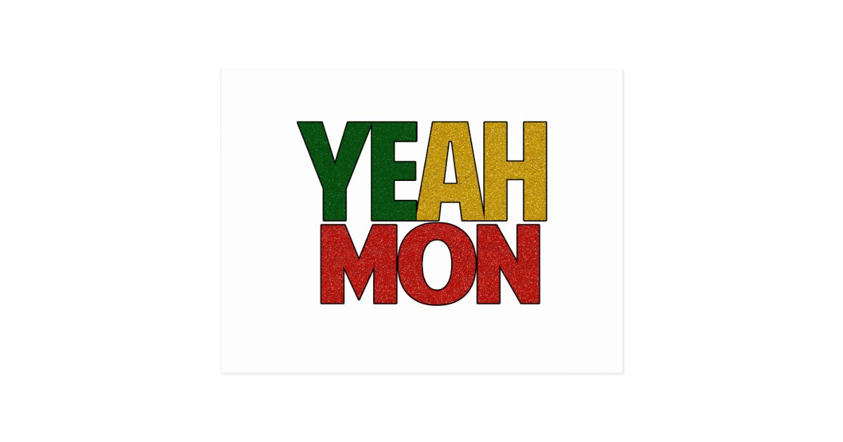 Yeah Mon Jamaican Vacation Postcard | Zazzle.com