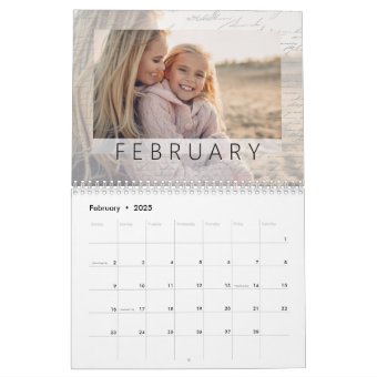 Year Full of Memories Family Photo Memory Keepsake Calendar | Zazzle