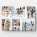 Year Full of Memories Photo Collage & Highlights Plaque | Zazzle