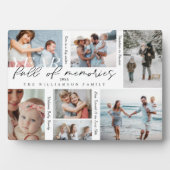Year Full of Memories Photo Collage & Highlights Plaque | Zazzle