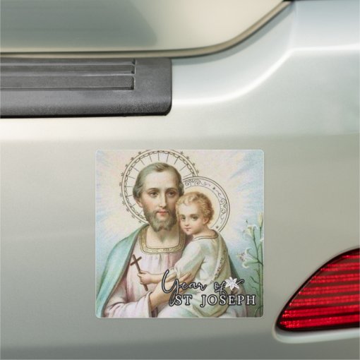 Year of St. Joseph Religious Catholic St. Joseph Car Magnet | Zazzle