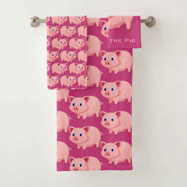 Year of the Pig Design Bath Towel Set | Zazzle
