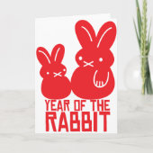 Year of the rabbit holiday card | Zazzle