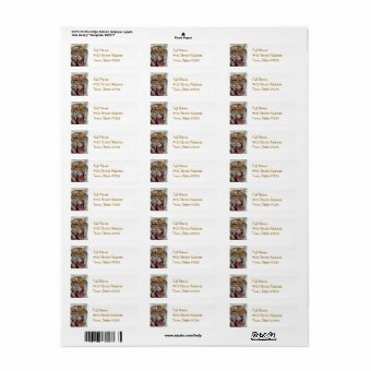 Year of Tiger Return Address Label | Zazzle