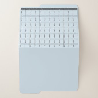 Yearly Family Birthday Calendar File Folder | Zazzle