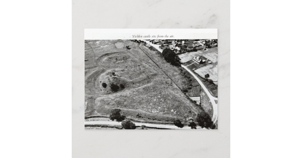 Yelden castle mound postcard | Zazzle
