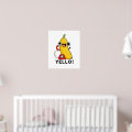 Yello Funny Fruit Yellow Banana Pun Poster | Zazzle