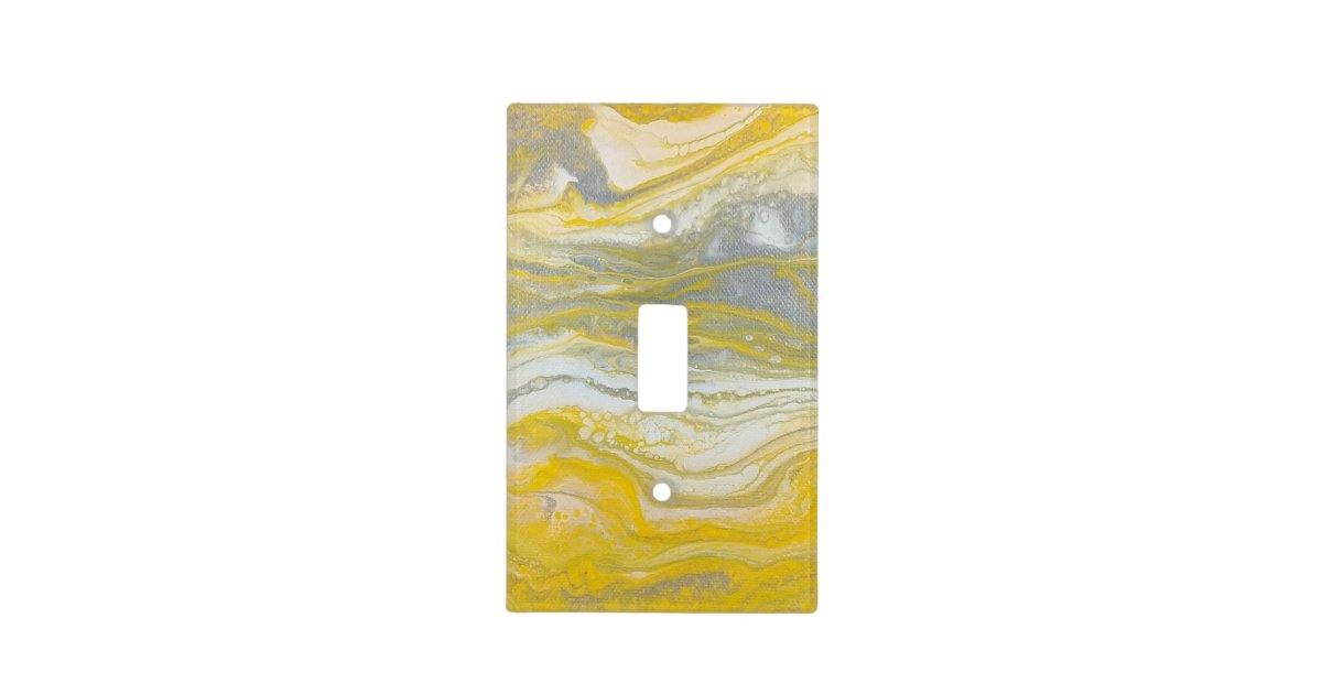 Yellow Abstract Light Switch Cover | Zazzle