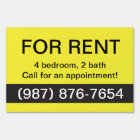 Black and Yellow Real Estate Custom Yard Sign | Zazzle.com