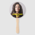 Yellow and Blue Graduation Ceremony Hand Fan | Zazzle