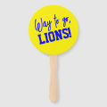 Yellow and Blue Graduation Ceremony Hand Fan | Zazzle