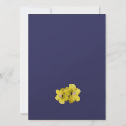 Yellow And Blue Hibiscus Wedding Invitation | Zazzle