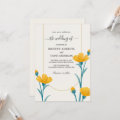 yellow and blue wedding invitation | Zazzle