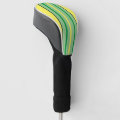 Yellow and Green Striped Golf Head Cover | Zazzle